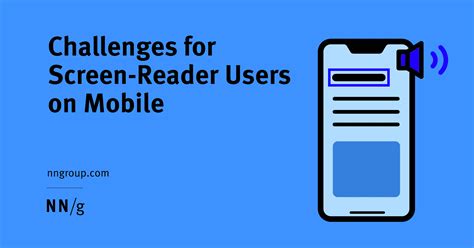 challenges for screen reader users on mobile