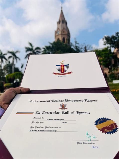 Basit Shafique On Linkedin Chemistry Society Gcul 21stconvocation