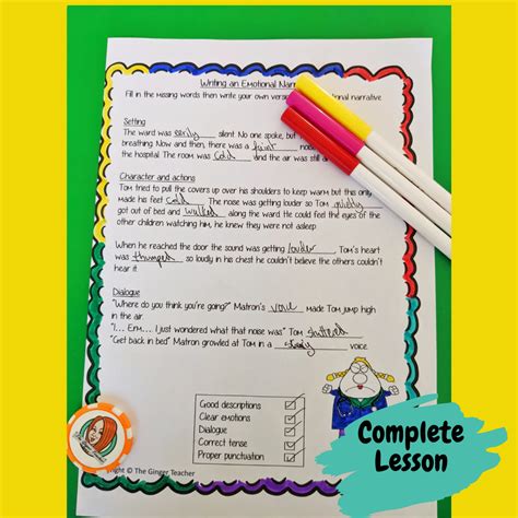 Emotion In Narratives The Ginger Teacher