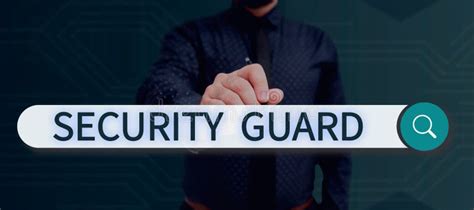Writing Displaying Text Security Guard Concept Meaning Tools Used To Manage Multiple Security