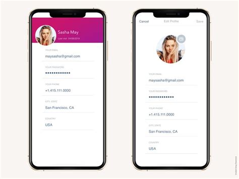 App Design Profile Profile App Mobile App Design Inspiration