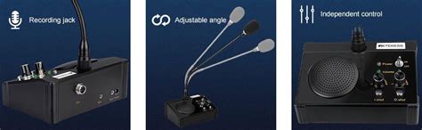 Retekess Tw106 Window Speaker Dual Way Intercom System For Bank School Office Store Restaurant