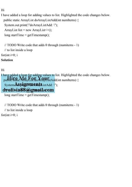 Hii Have Added A Loop For Adding Values To List Highlighted The C Pdf