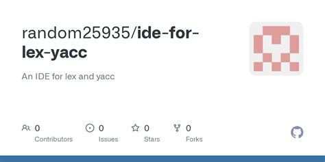 Github Random25935ide For Lex Yacc An Ide For Lex And Yacc
