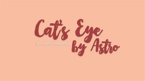 Cats Eye Lyrics At Arthur Popp Blog