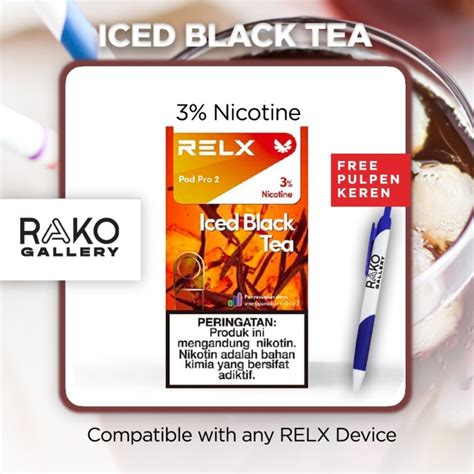Jual RELX Pod Pro 2 Iced Black Tea Isi 1 Pod Kota Bandung RELX Braga Tokopedia