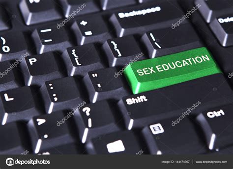 Green Button With Text Of Sex Education Stock Photo Realinemedia