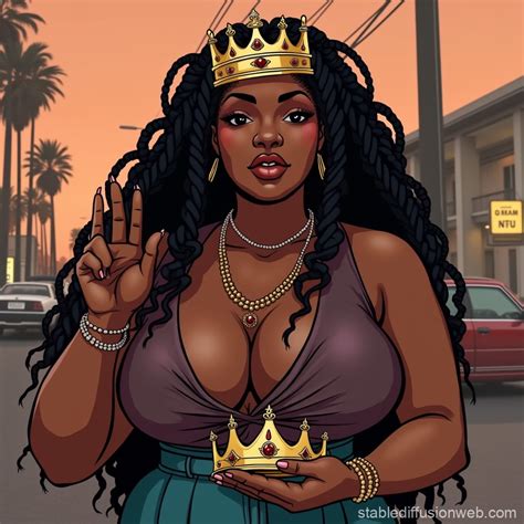 Grand Theft Auto Plus Sized Diva Stable Diffusion Online