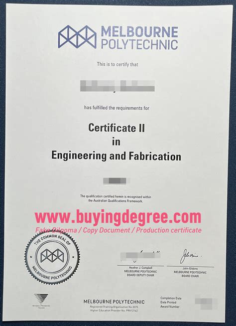 Where To Get A Fake Melbourne Polytechnic Certificate Online Free