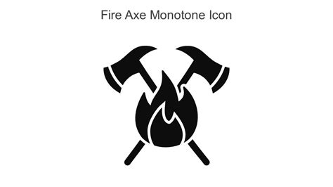 Fire Axe Monotone Icon In Powerpoint Pptx Png And Editable Eps Format Ppt Template