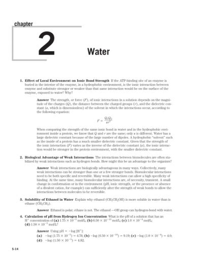 Solutions Manual For Lehninger Principles Of Biochemistry 7th Edition