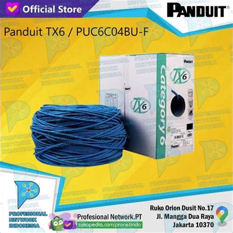 Promo Kabel LAN UTP PANDUIT CAT 6 TX6 PUC6C04BU F PANDUIT CAT6 TX6 PANDUIT Cicil 0 3x