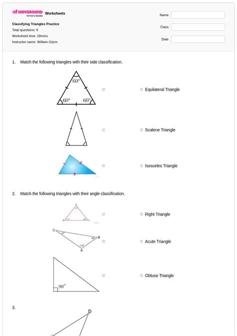 50 Classifying Triangles Worksheets On Wayground Free And Printable