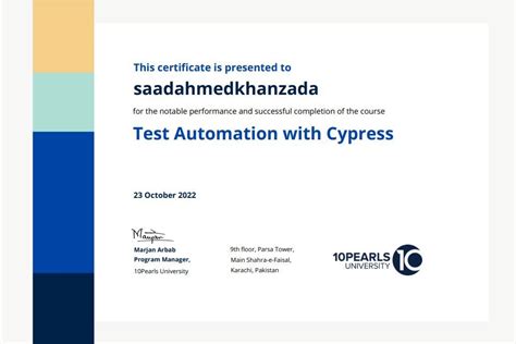 Saad Ahmed Khanzada On Linkedin Alhamdullilah I Have Completed Test Automation With Cypress
