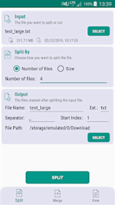File Splitter Merger Para Android Descargar