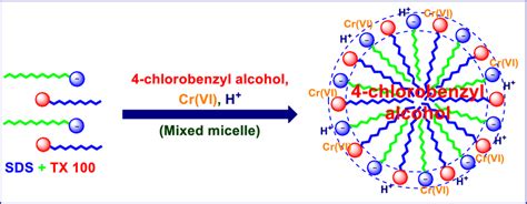 Schematic Representation Of Reactants Solubilisation In Mixed Micelle
