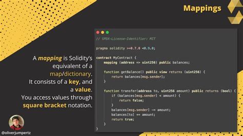 Oliver Jumpertz On Linkedin 💛 Web 3 Solidity Explained 💛 Mappings