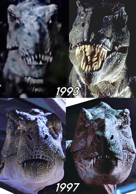 Jurassic Park Trex 1993 Vs 1997 Know Your Meme