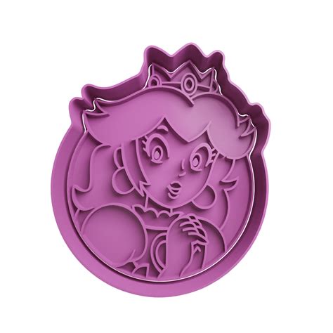 Princess Peach Cookie Cutter Stl Cookie Cutter Stl Store Design
