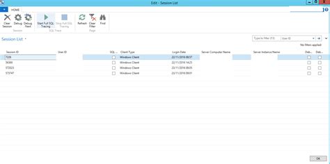 Microsoft Dynamics Nav View All Active Sessions