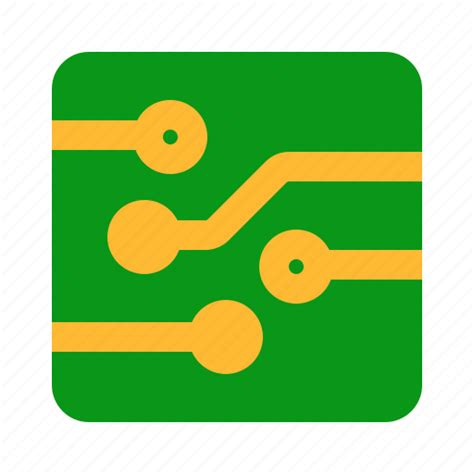 Pcb Circuit Component Track Icon Download On Iconfinder