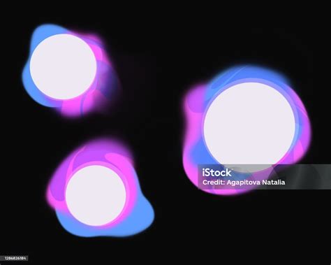 텍스트의 둥근 중심이 있는 색상 그라데이션 추상 액체 모양입니다 검은 색 배경에 밝은 산 색상의 유체 색상 스플래시 그라데이션