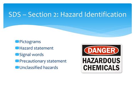 Safety Data Sheet Hazard Identification Section At Deloris Colvin Blog