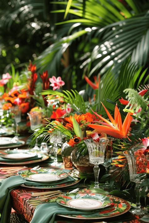 25 Tropical Tablescapes To Transport You To Paradise