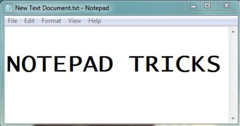 Super Cool Notepad Tricks Hacks Commands You Should Know