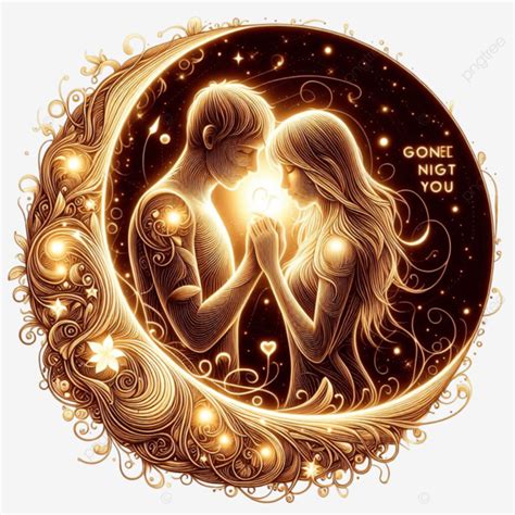 로맨틱한 사랑의 안녕히 주무세요 이미지 구그 나이트 낭만적인 연인 밤 Png 일러스트 및 이미지 에 대한 무료 다운로드 Pngtree