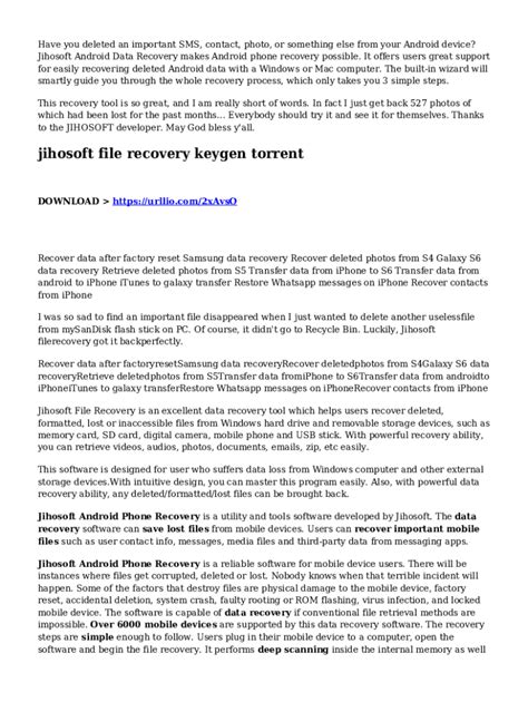 Fillable Online How To Recover Deleted Text Messages On Android Phone Fax Email Print Pdffiller