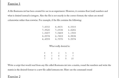 Solved A File Floatnums Txt Has Been Created For Use In An Chegg Com