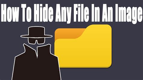 How To Hide Any File In An Image Tutorial Windows 10 Hide Files Inside A Picture Youtube