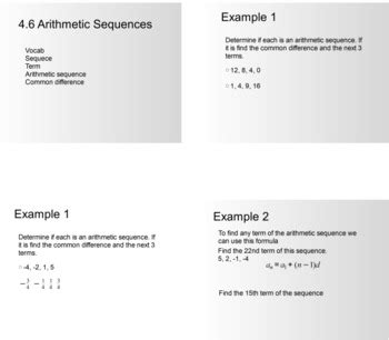 4 6 Arithmetic Sequences Notes By Joseph Schoning TPT