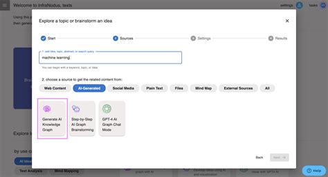 Brainstorming Workflow Using Knowledge Graphs And Ai To Explore A
