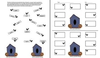 Hard Or Soft G Sorting Activities Two By Alissa Walters TpT