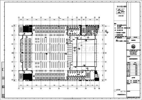 某多层图书馆建筑装修设计cad全套施工图纸（含设计说明）图纸设计说明土木在线