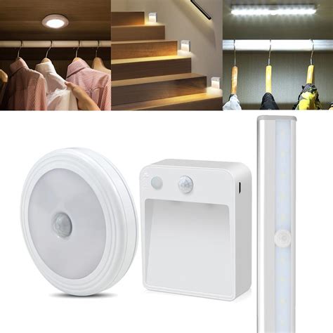 Sensor Led Night Light Kitchen Wall Lamp Pir Motio Grandado