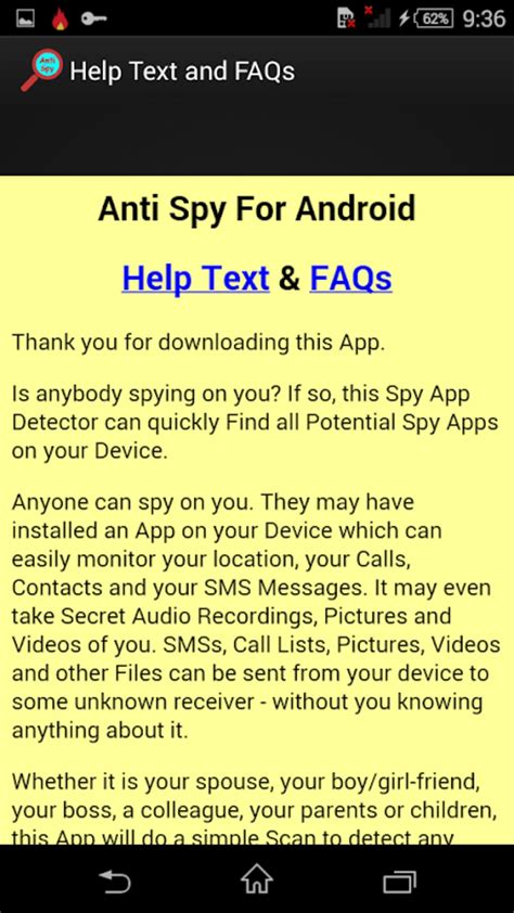Anti Spy Spyware Removal Apk For Android Download