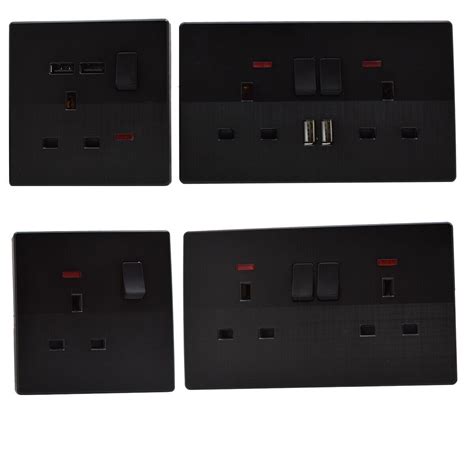 Light Switches And Sockets Single Double Plug Decorative Mains With