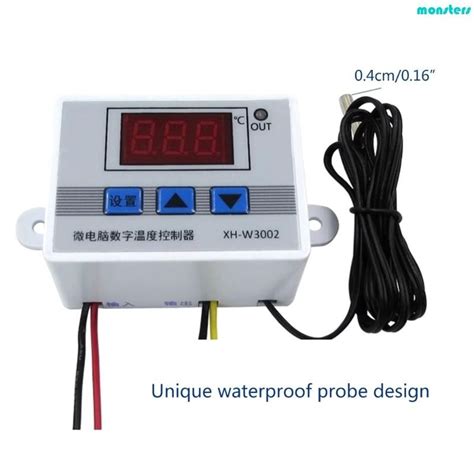 Mon Digital Temperature Controller 12v 24v 220v Thermostat Regulator