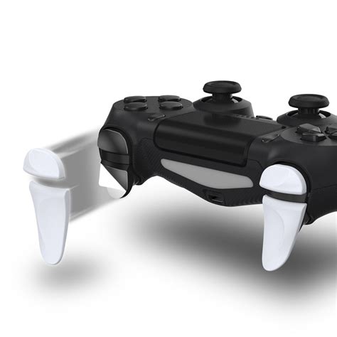Playvital 2 Pair White Shoulder Buttons Extension Triggers For Ps4 All Gamingcobra