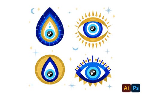 Evil Eye Icons Symbols Grafika Przez Miss Chatz · Creative Fabrica