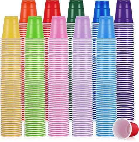Blinkllx 100 Packs Plastic Shot Glasses 2oz 60ml Disposable Shot