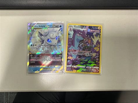 Alolan Vulpix V Star And Toxtricity Trainer Gallery Hobbies And Toys Toys And Games On Carousell