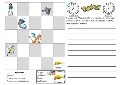 Year 2 3 Clockwise Anti Clockwise Worksheet Teaching Resources