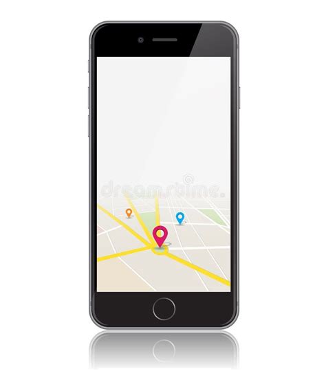 vector phone map location app stock vector illustration of design