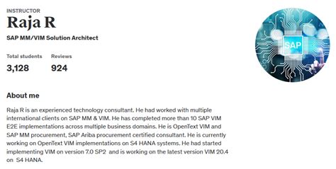 Review Udemys SAP Vendor Invoice Management VIM By OpenText Course CourseDuck
