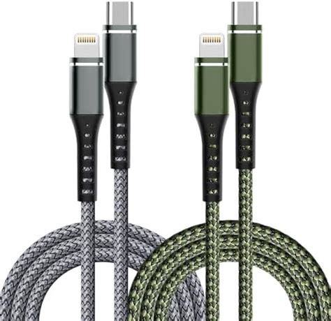Amazon Com USB C To Lightning Cable 2 Pack 3FT Apple MFi Certified IPhone Cable IPhone
