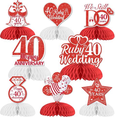 Table Decorations For Ruby Wedding Anniversary At Matthew Brunskill Blog